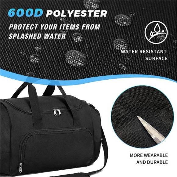 Bags | Small Sports Duffle Bag Black | Poshmark